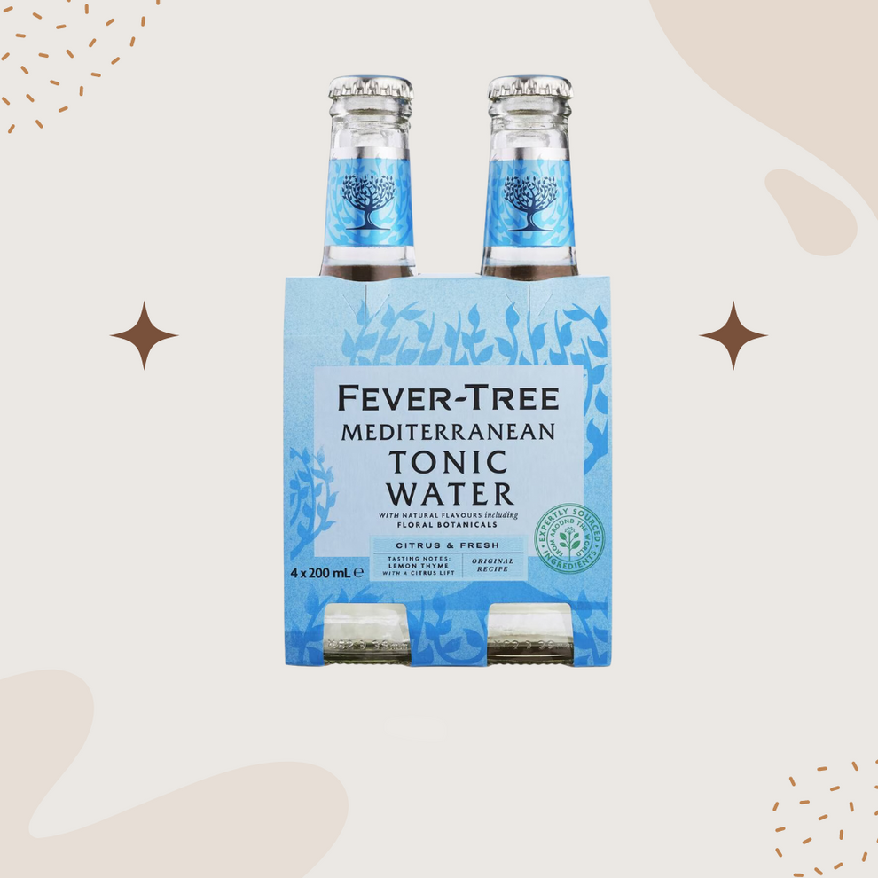 Fever Tree Mediterranean Tonic Water (4 pack) 200ml – Vera Wine